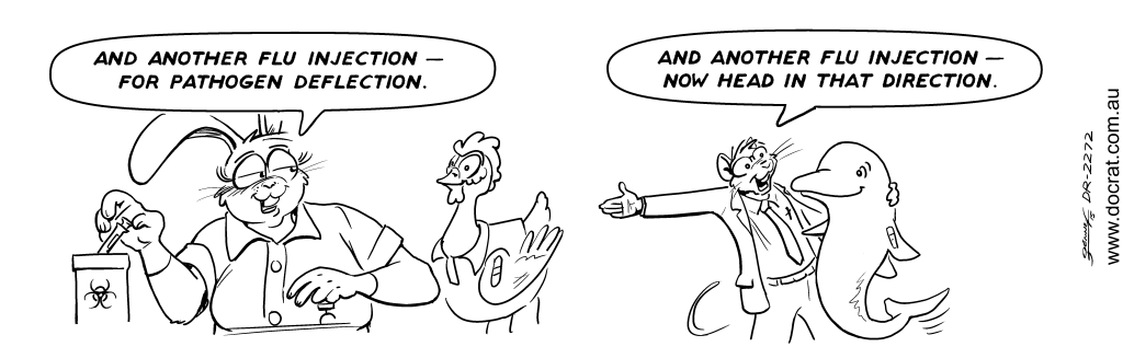 Flu injection 2 – Doc Rat – A daily comic strip by Jenner