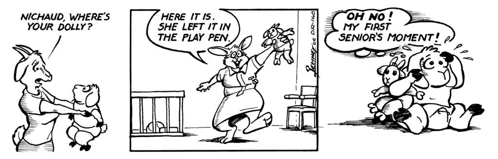 The absent-minded kid – Doc Rat – A daily comic strip by Jenner