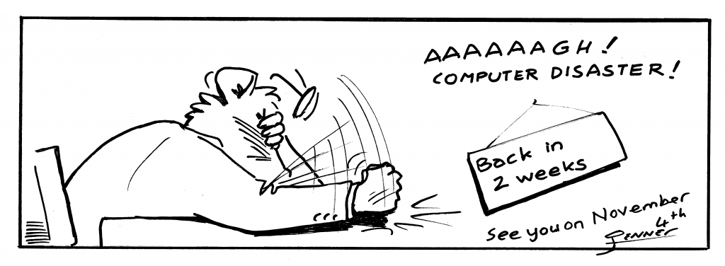 Rat Pause – Computer disaster – Doc Rat – A daily comic strip by Jenner