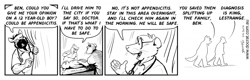 Diagnosis is king – Doc Rat – A daily comic strip by Jenner
