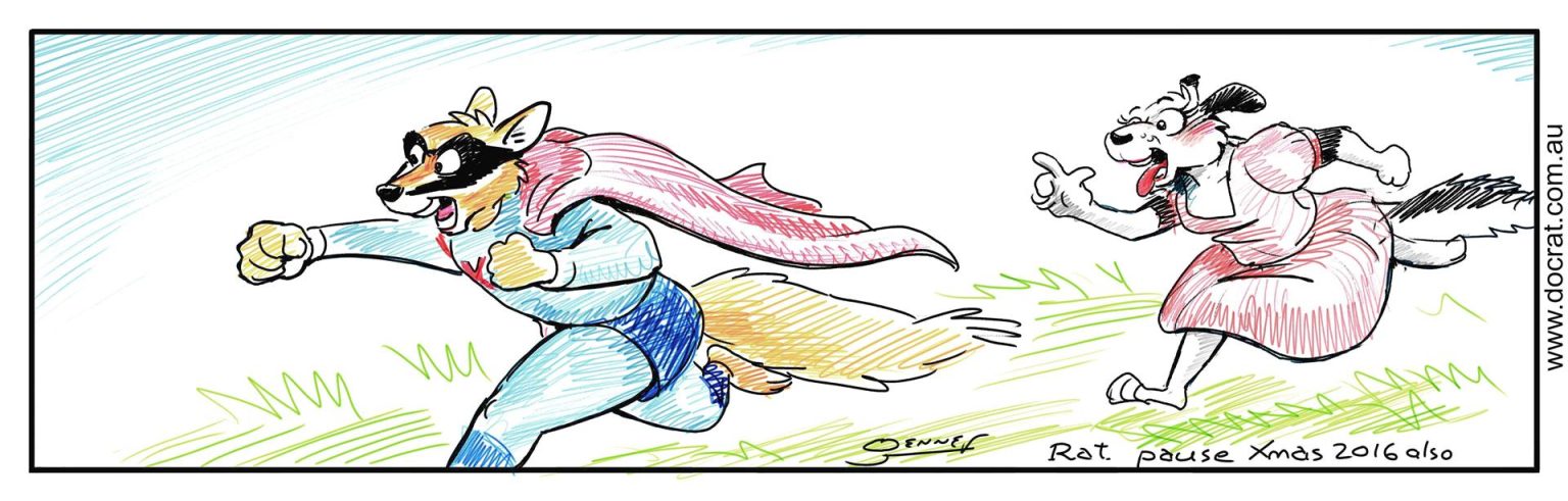 Rat Pause 2025 22 – Doc Rat – A daily comic strip by Jenner